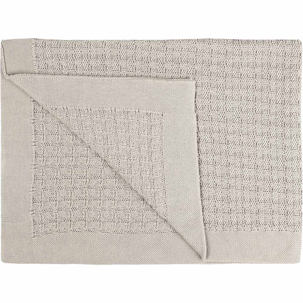 BUBABA PLETENI PREKRIVAC DEKA BEZ | Baby Park Internet prodavnica