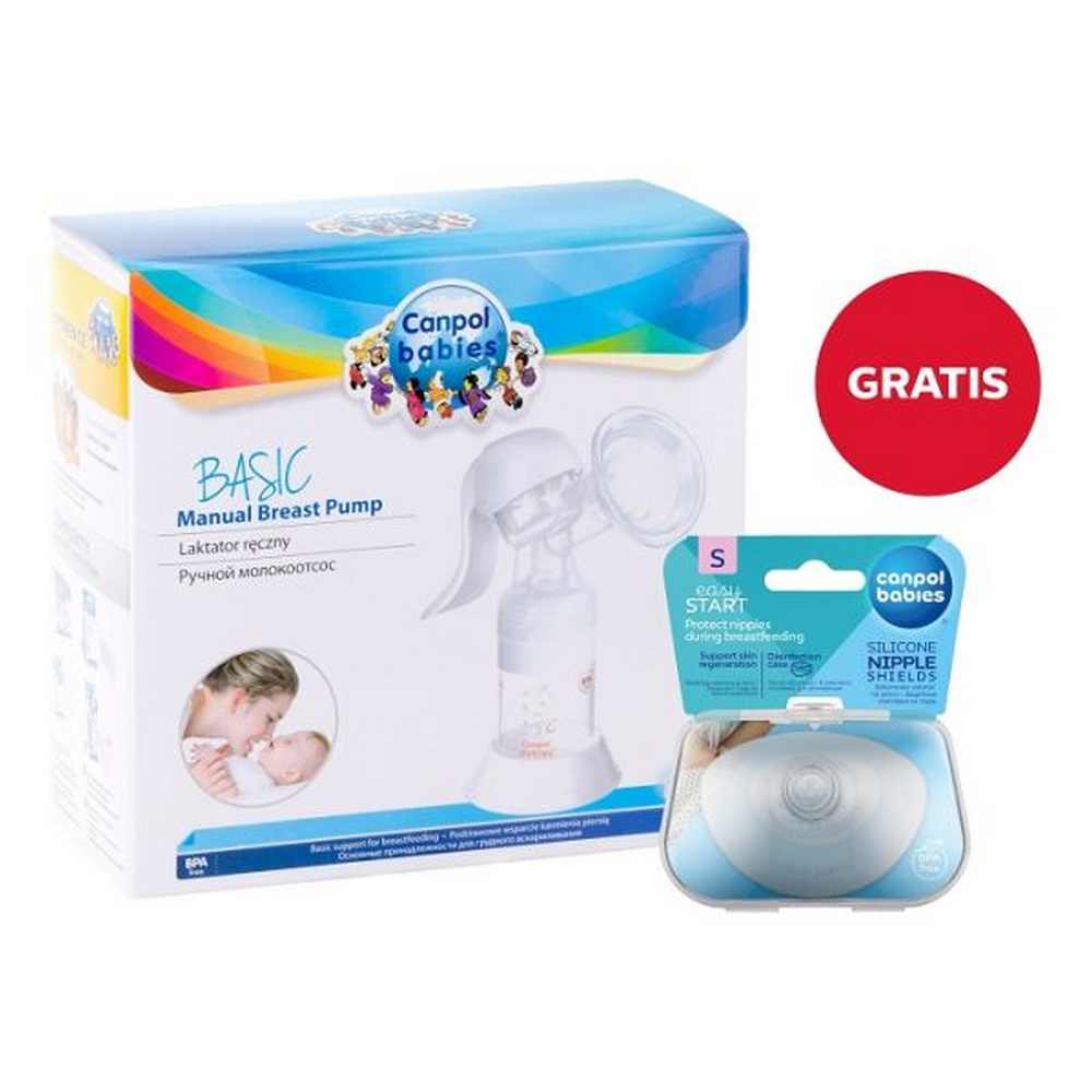 CANPOL BABY SET MANUELNA PUMPICA ZA IZMAZANJE + SILIKONSKE BRADAVICE S | Baby Park Internet ...