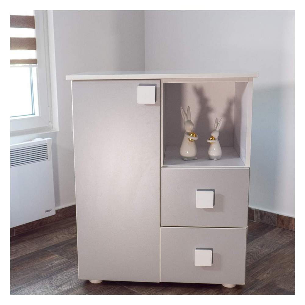 BAMBINO KOMODA ZA BEBE LEO SIVA | Baby Park Internet prodavnica