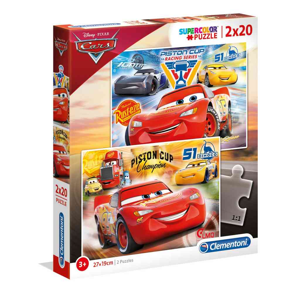 CLEMENTONI PUZZLE 2X20 CARS 3 | Baby Park Internet prodavnica