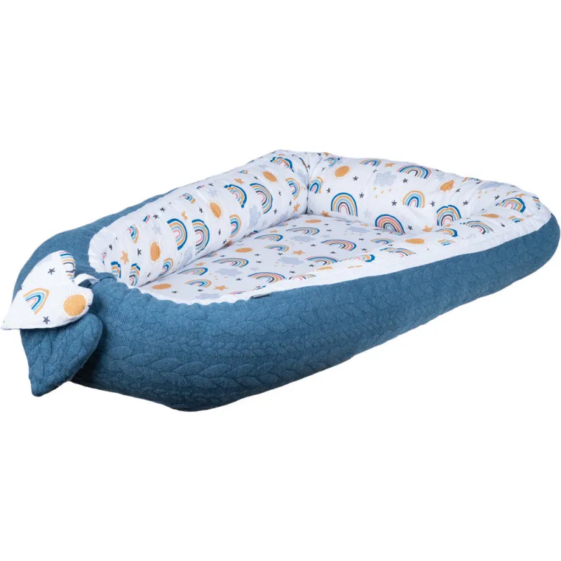 BUBABA GNEZDO ZA BEBE DUGA PLAVO | Baby Park Internet prodavnica