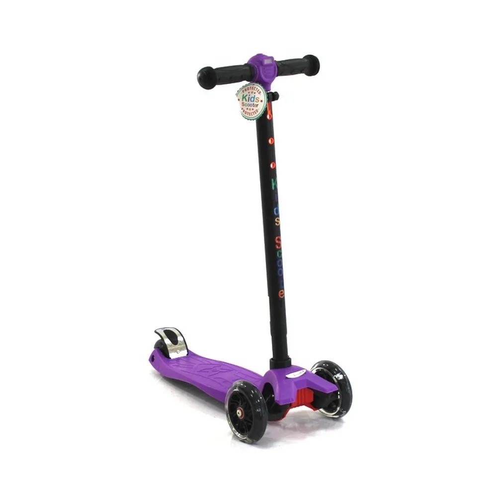 KIDS TROTINET LED VIOLET CRNI | Baby Park Internet prodavnica
