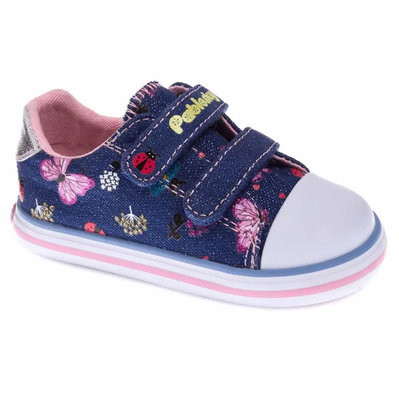 PABLOSKY PATIKE CANVAS NAVY GLITTER | Baby Park Internet prodavnica